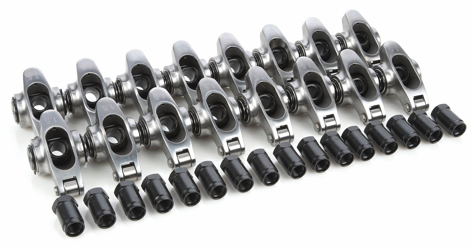 JEGS 20900 Stainless Steel Rocker Arms Chevy 265-400 V8 Ratio: 1.5 Stud ...