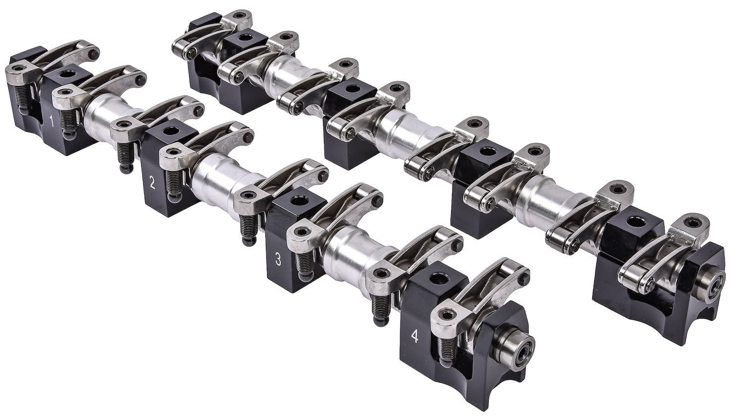 JEGS 20928 Stainless Steel Rocker Arm Kit Ford FE Ratio: 1.76 Shaft ...
