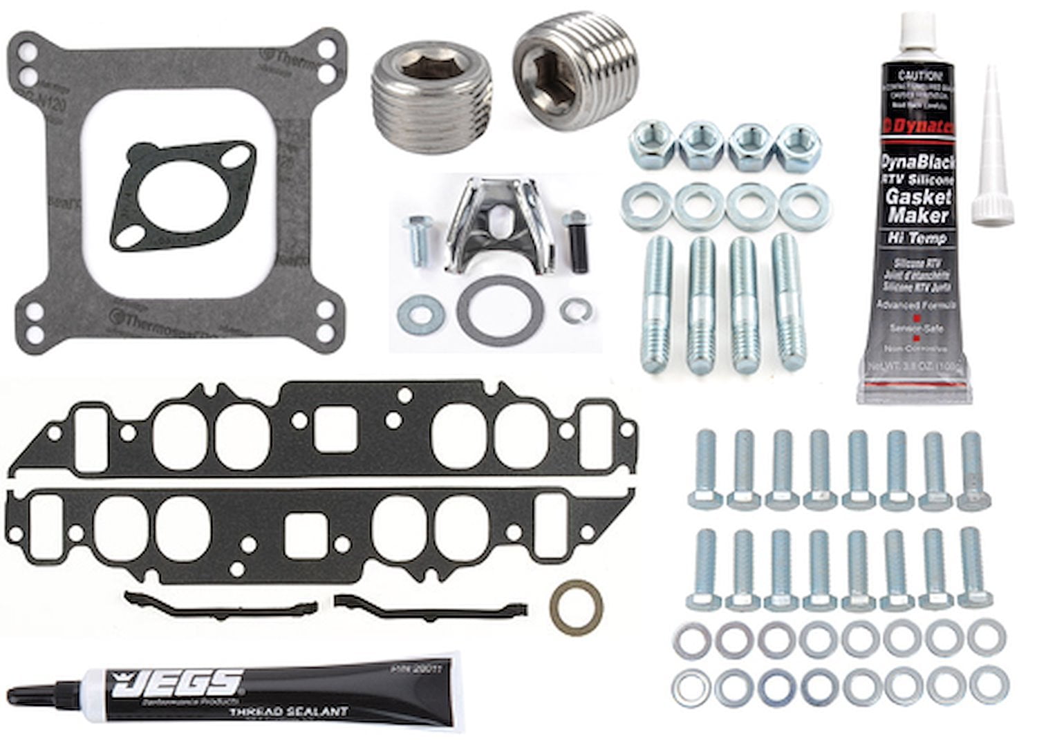 JEGS 210102K Intake Manifold Installation Kit Big Block Chevy Oval ...