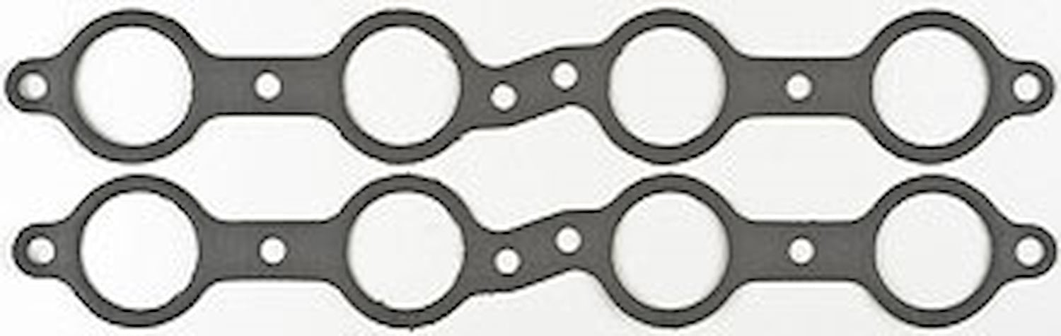 JEGS 210851 Exhaust Header Gaskets Chevy LS1/LS2/LS3/LS6 Round Port ...