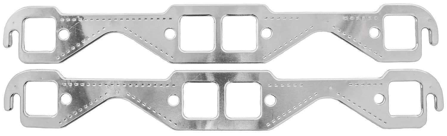 JEGS Aluminum Header Gaskets for Small Block Chevy Square Ports ...
