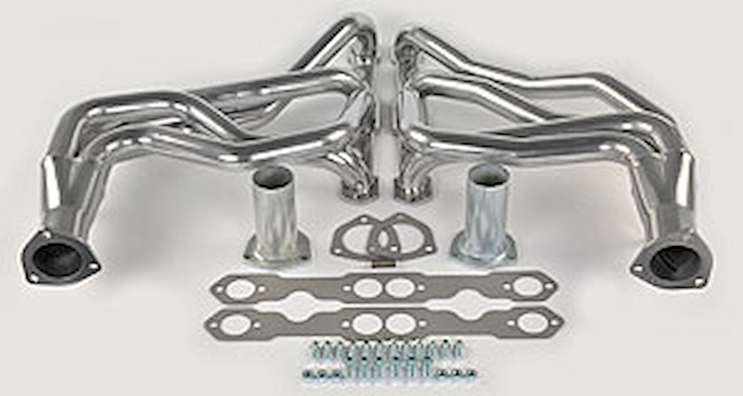 JEGS Metallic Ceramic Coated Long Tube Headers 1967-1991 Small Block ...