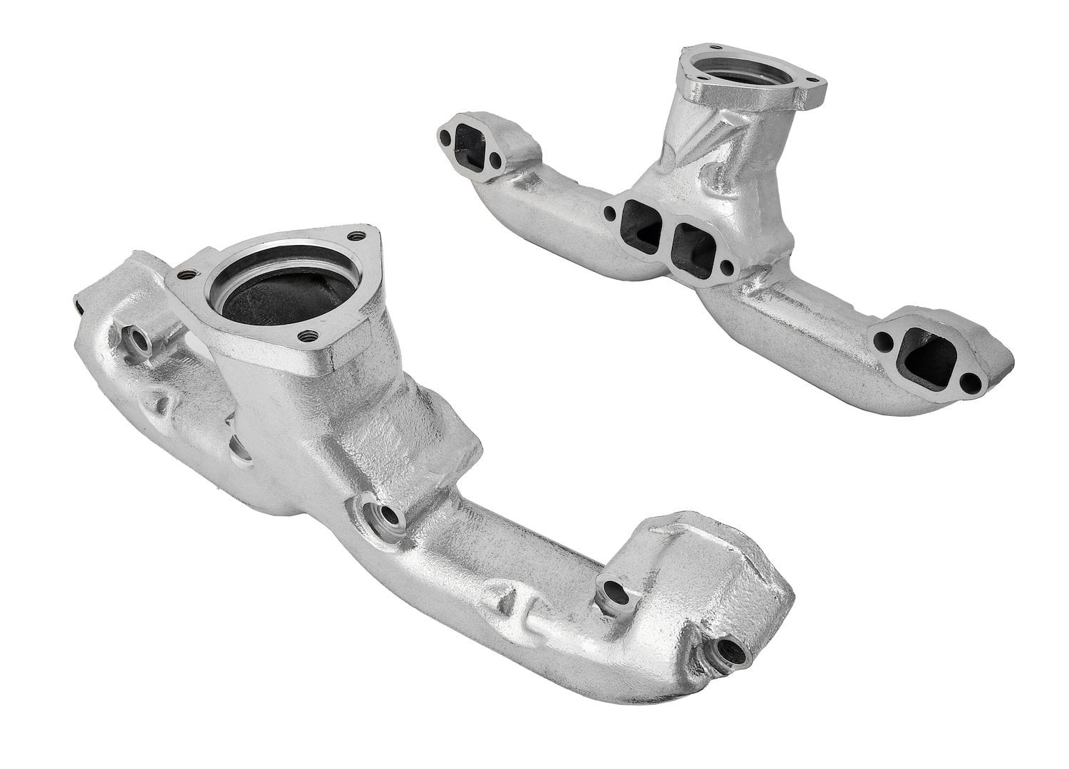 JEGS 30130 Rams Horn Style Exhaust Manifolds Fits Most Round/Square ...