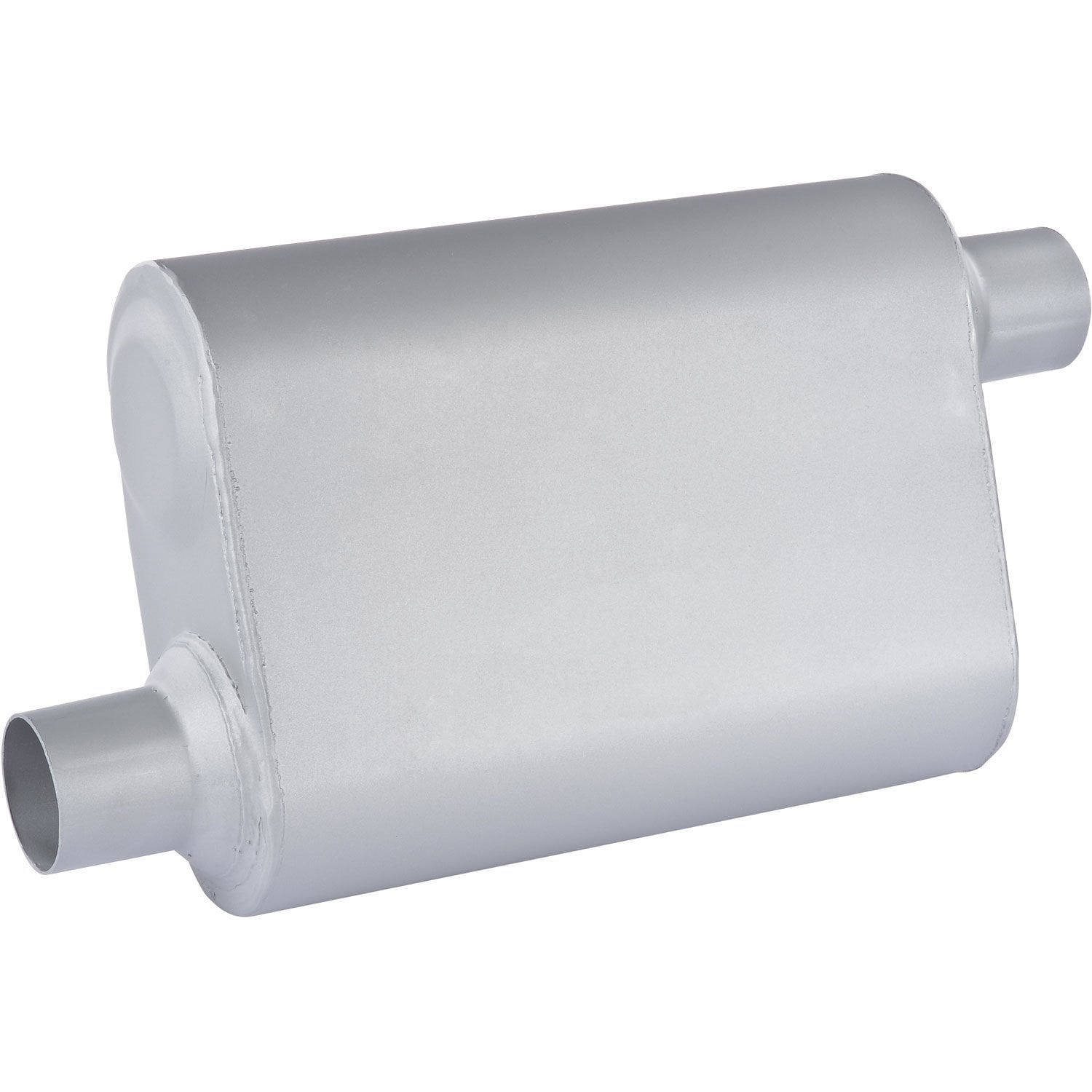 JEGS 30212 Chambered Deep-Tone Muffler 2.250 in. Offset Inlet / Offset ...