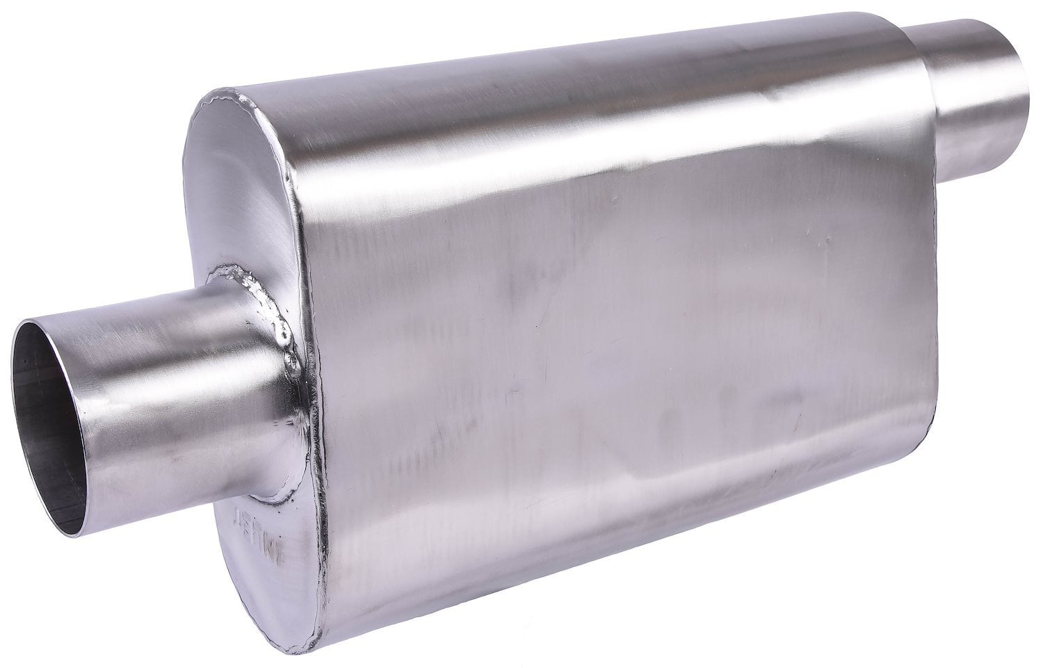 JEGS 30256 Chambered Deep-Tone Muffler 3 in. Center Inlet / Offset ...