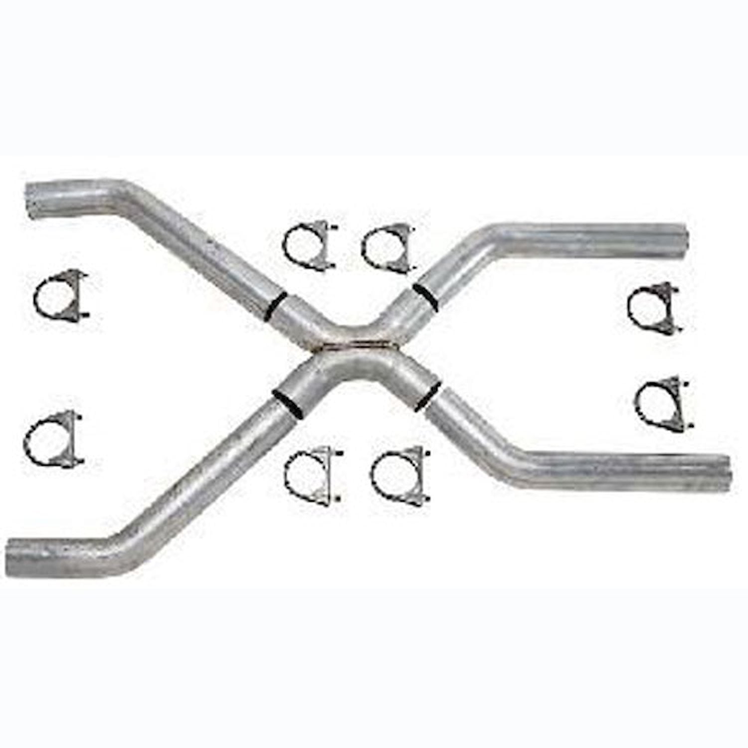 JEGS 30662 Universal X-Pipe Kit 3 Aluminized Steel - Walmart.com