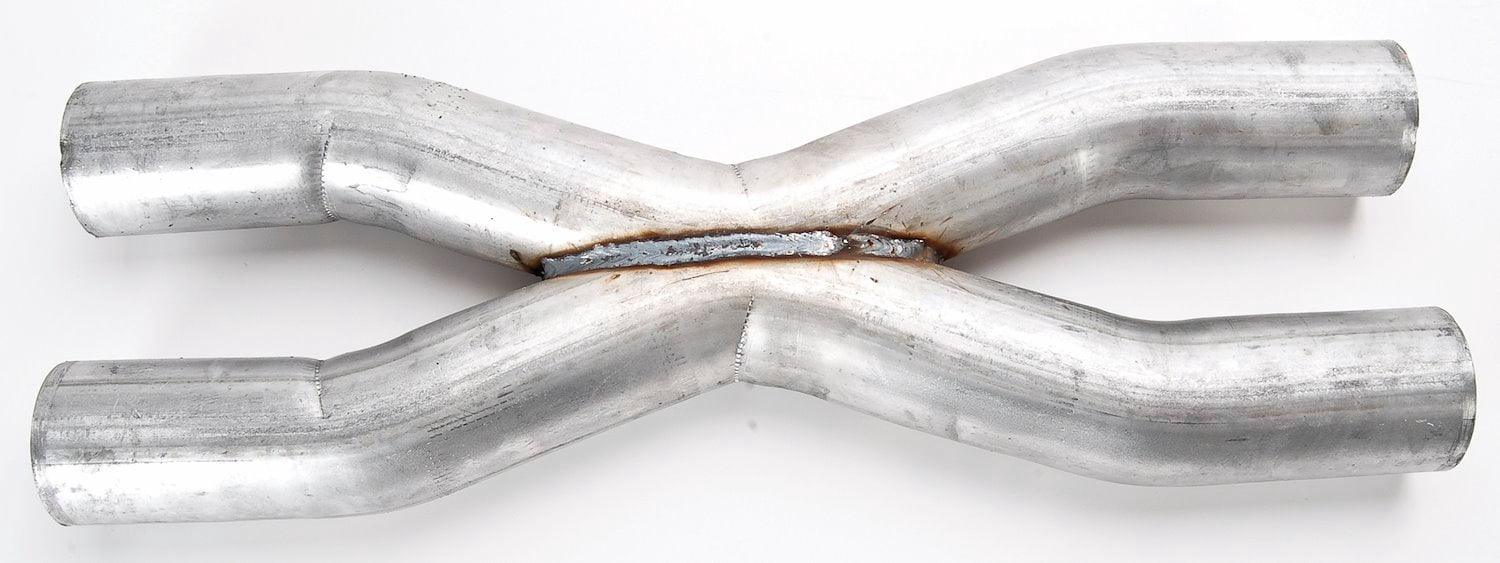 JEGS 30681 Narrow Universal X-Pipe 2-1/2 Dia. 20.75 O.A.L. 4.5 Width ...