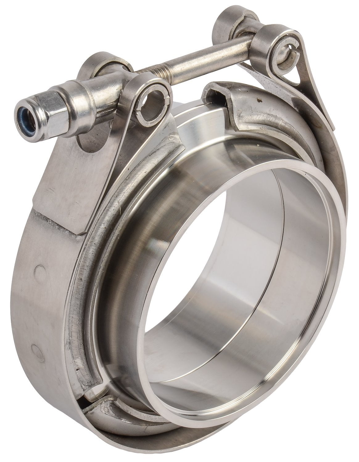 JEGS 30870 V-Band Clamp & Flanges Fits 2.500 in. OD Tube 304 Stainless ...