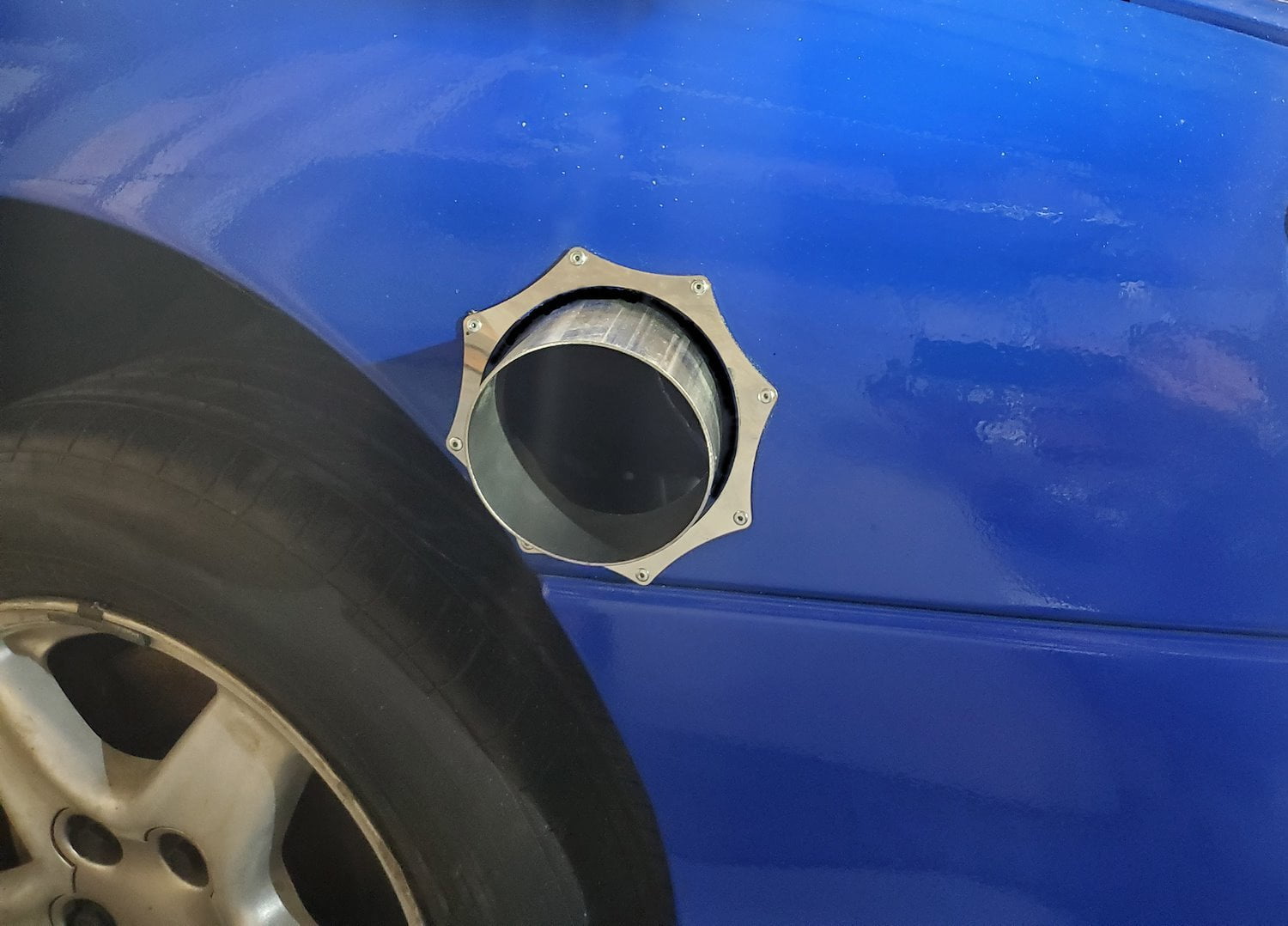 JEGS 31954 Exhaust Pipe Fender Exit Bezel For 5 in. Collectors 5 1/2 in ...