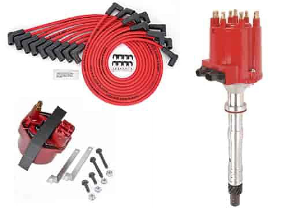 JEGS 40006K3 Distributor Spark Plug Wires & Coil Kit 1987-1995 Chevy ...