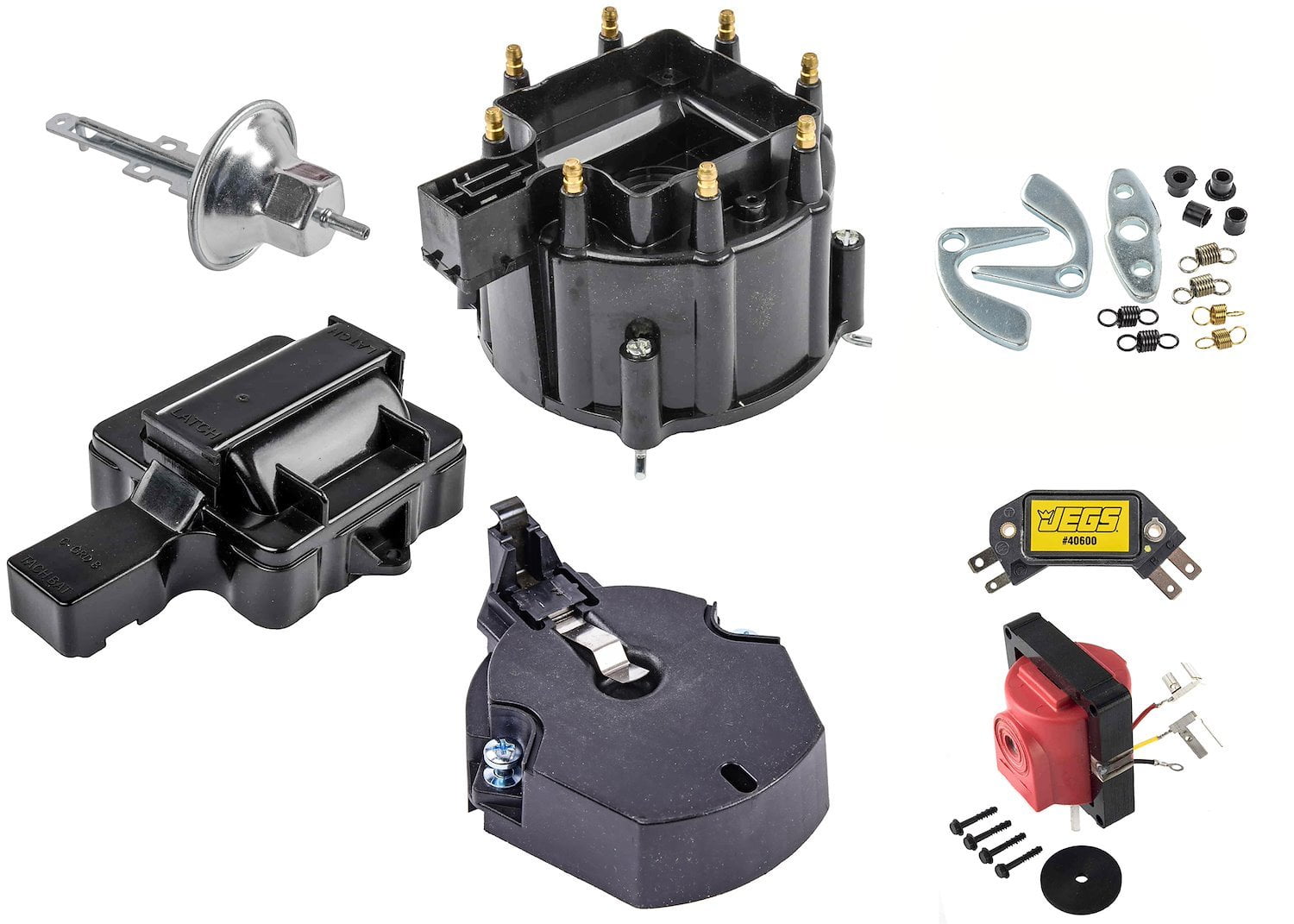 JEGS 40019 HEI Distributor Cap and Rotor Kit Small Block Chevy & Big ...