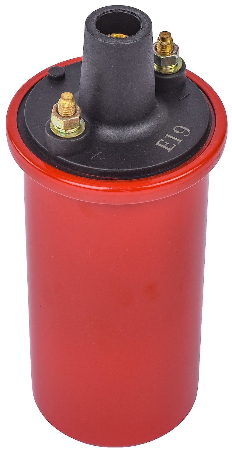 JEGS 40118 High-Energy Ignition Coil For CD Electronic Ignition Red ...