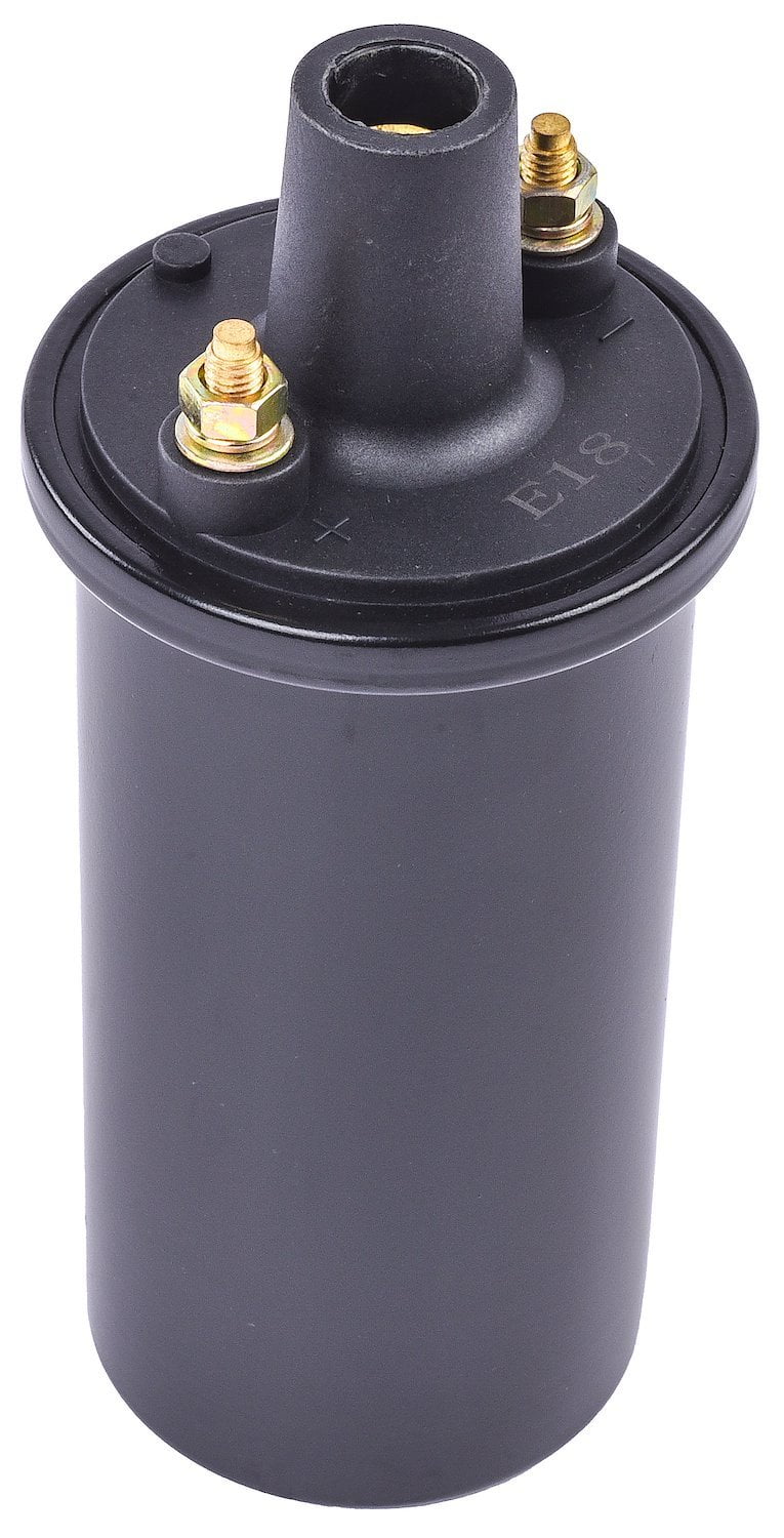 JEGS 40119 High-Energy Ignition Coil For CD Electronic Ignition Black ...