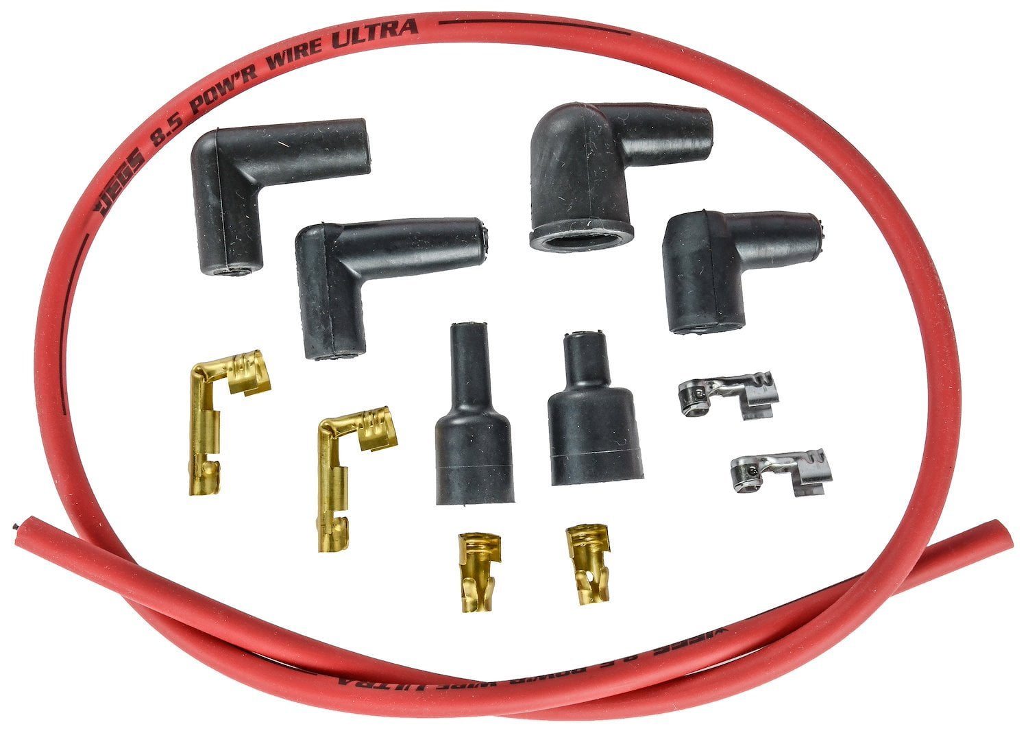JEGS 4020077 8.5mm Coil Wire Kit RED Ultra Pow r Wire 36 in. Long ...