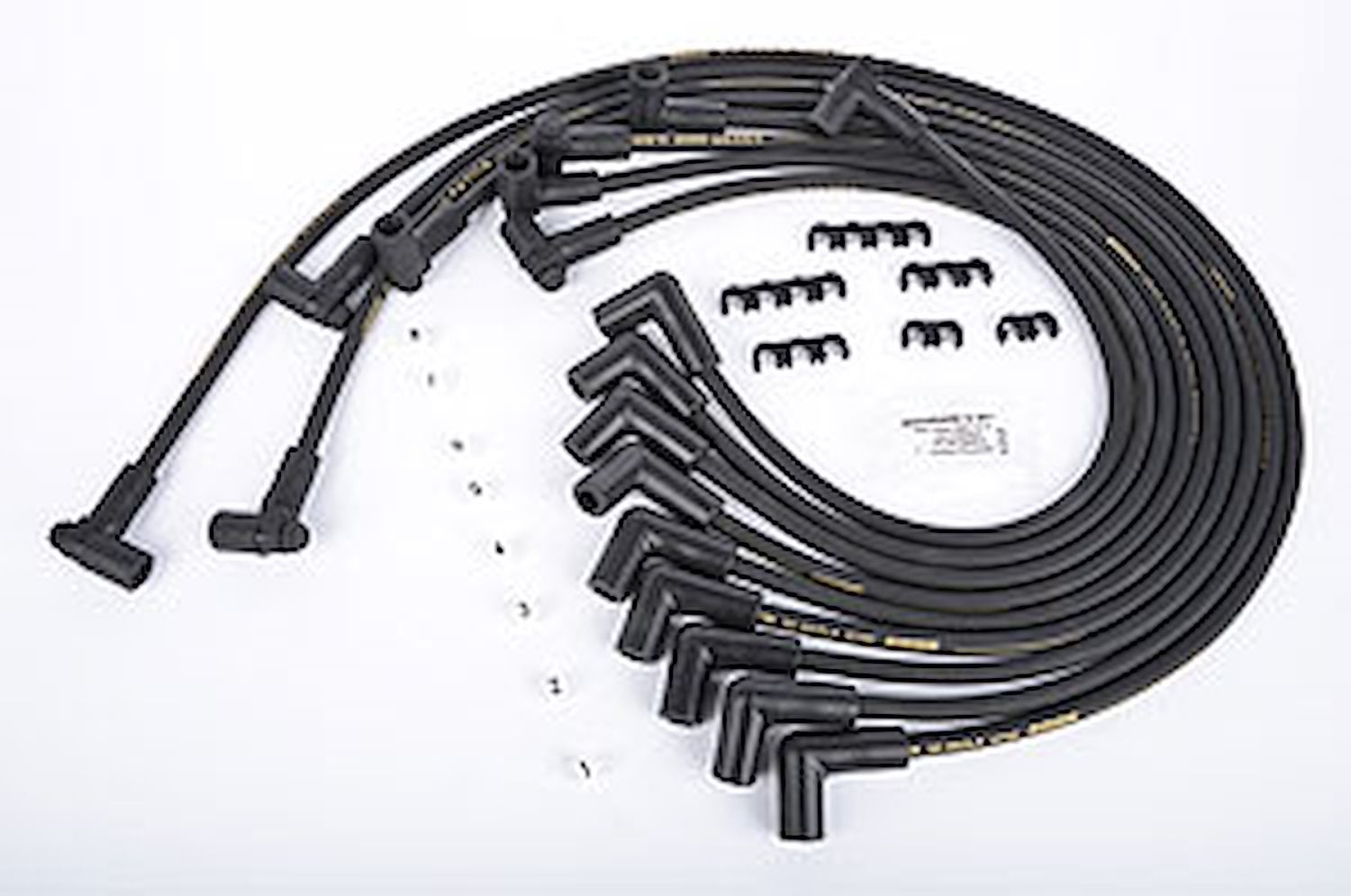 JEGS 402021 8.5mm Black Ultra Pow r Wires Small Block Chevy Under Headers 90 HEI - Walmart.com