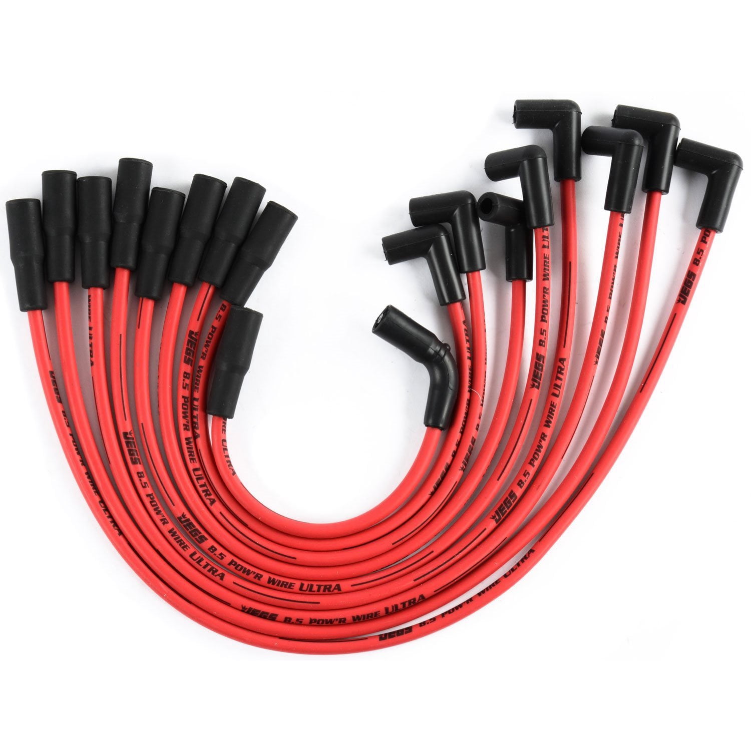 JEGS 4020244 8.5mm Red Ultra Pow r Wires 1996-2000 GM Small Block Chevy ...