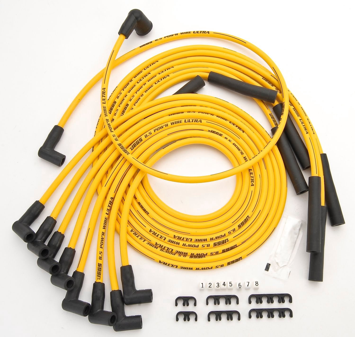 JEGS 8.5mm Yellow Ultra Pow'r Wires Big Block Mopar 383/400/440 with ...