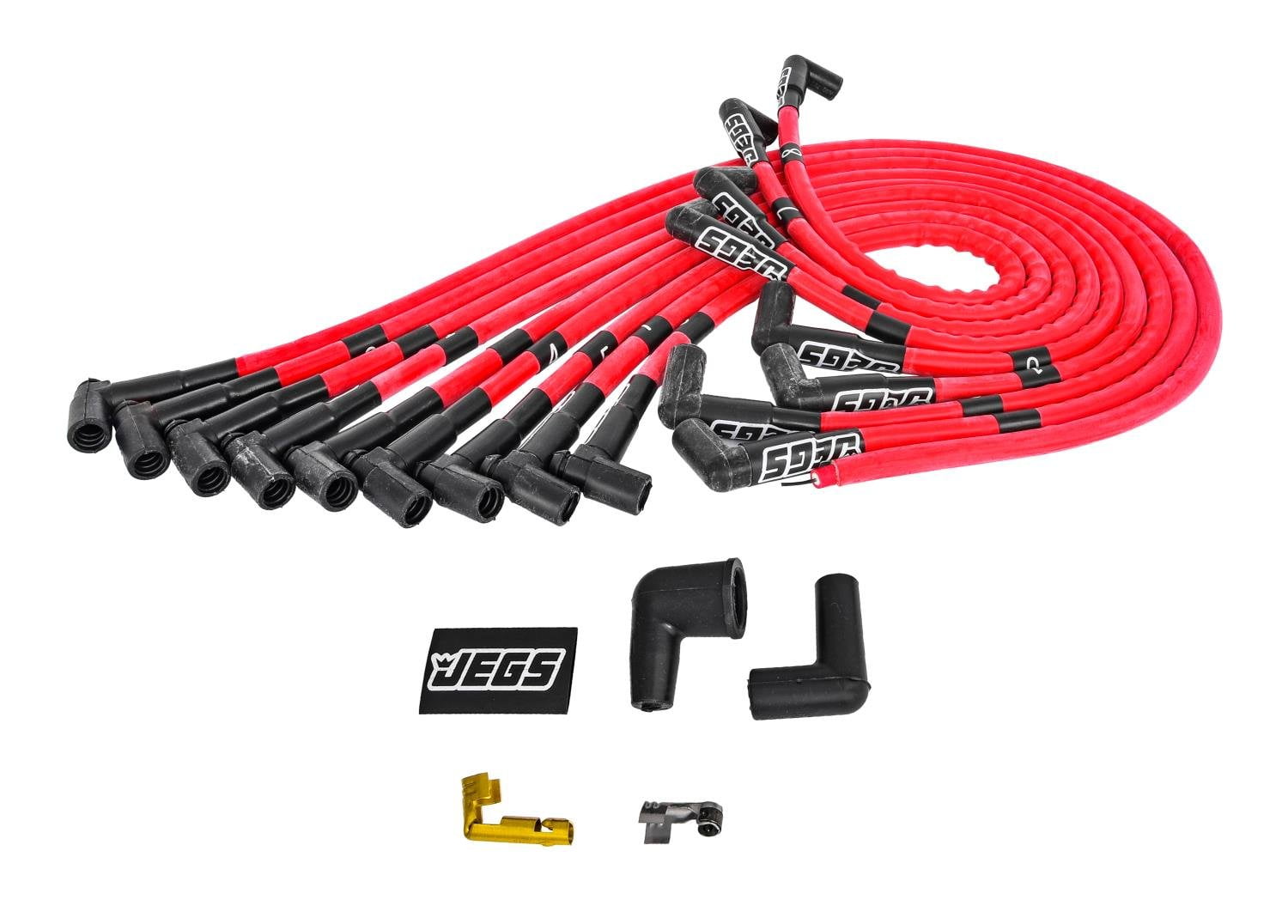 JEGS 40314 Hi-Temp Spark Plug Wire Set Fits Big Block Chevy 396-454 w ...