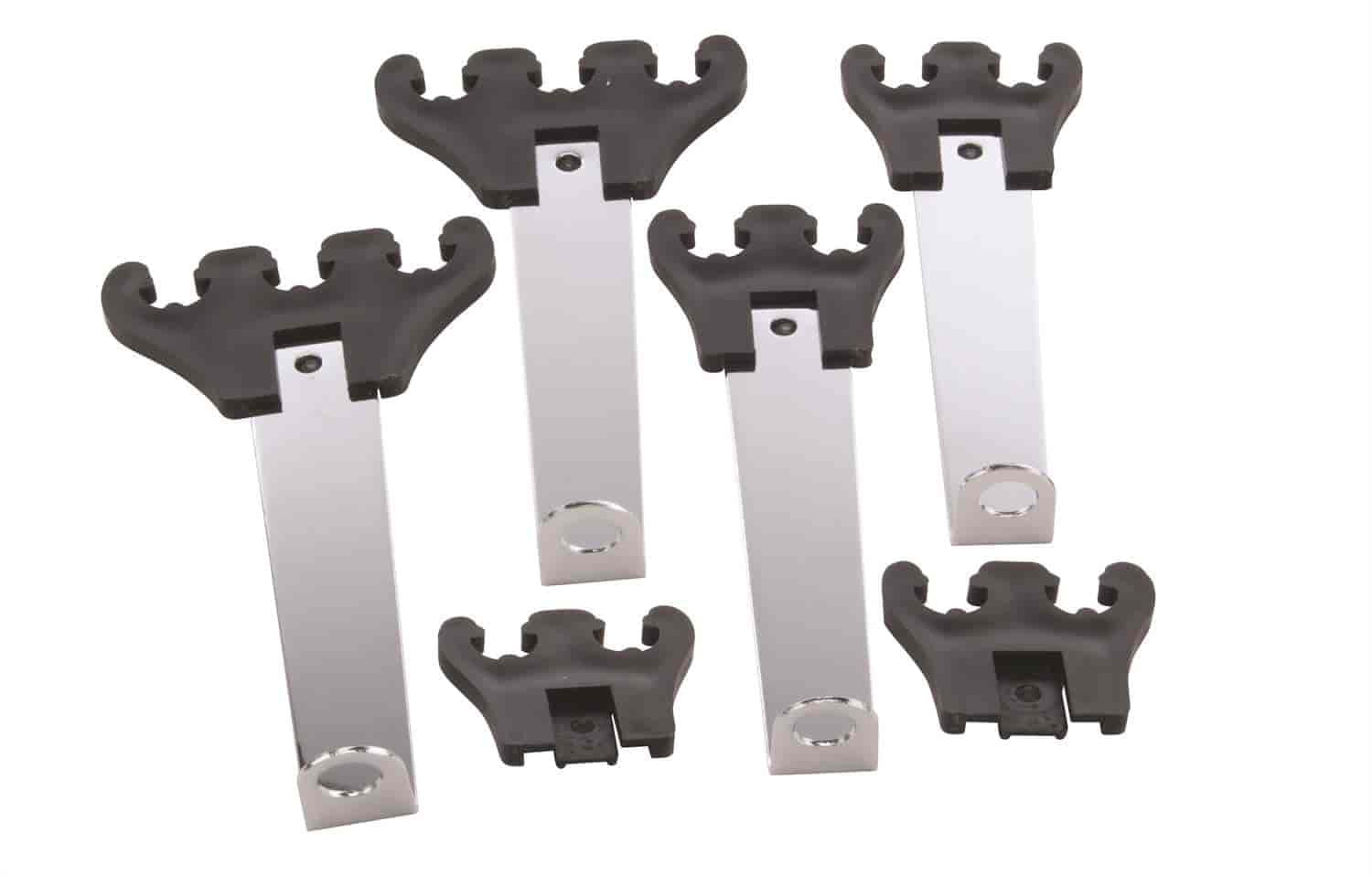 JEGS 40365 Wire Loom Kit Fits 7mm - 9mm Wires Black Includes (4) 2-Wire ...