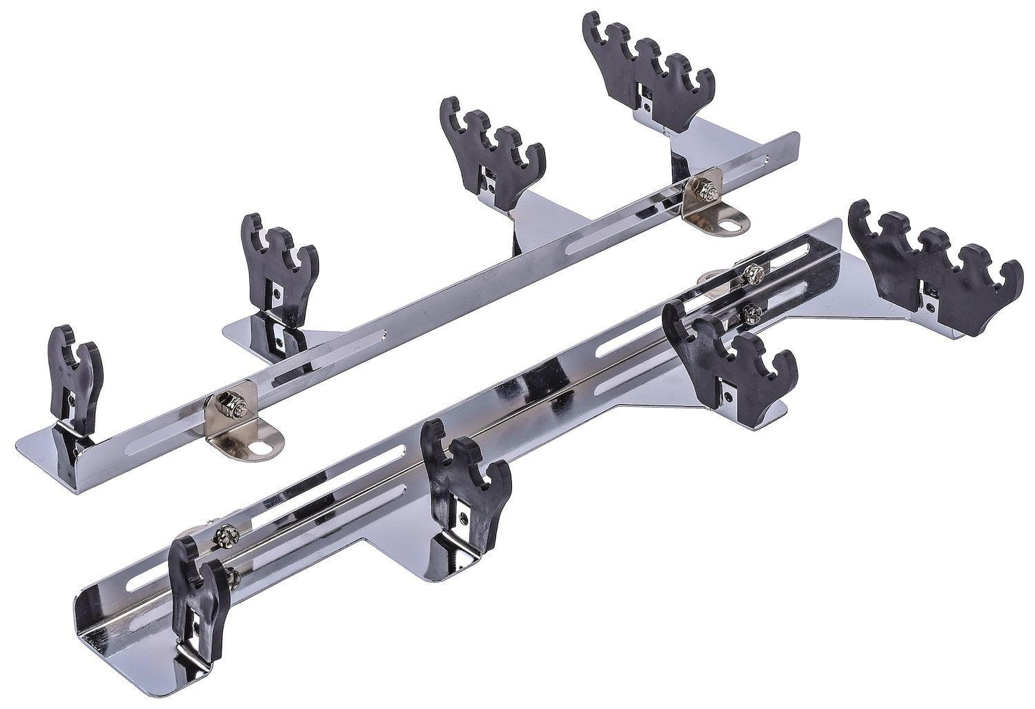 JEGS 40374 Wire Loom Kit Chrome-Plated Steel ABS Plastic Separators ...