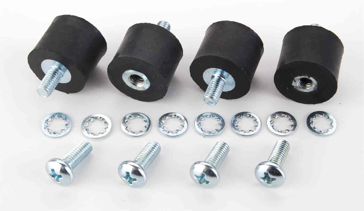 JEGS 40686 Vibration Isolator Mount Kit #10-32 Thread 3/4 Diameter x 5/ ...