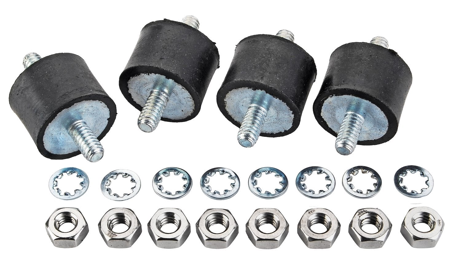JEGS 40687 Vibration Isolator Mount Kit 1/4 -20 Thread 1 Diameter x 3/4 ...