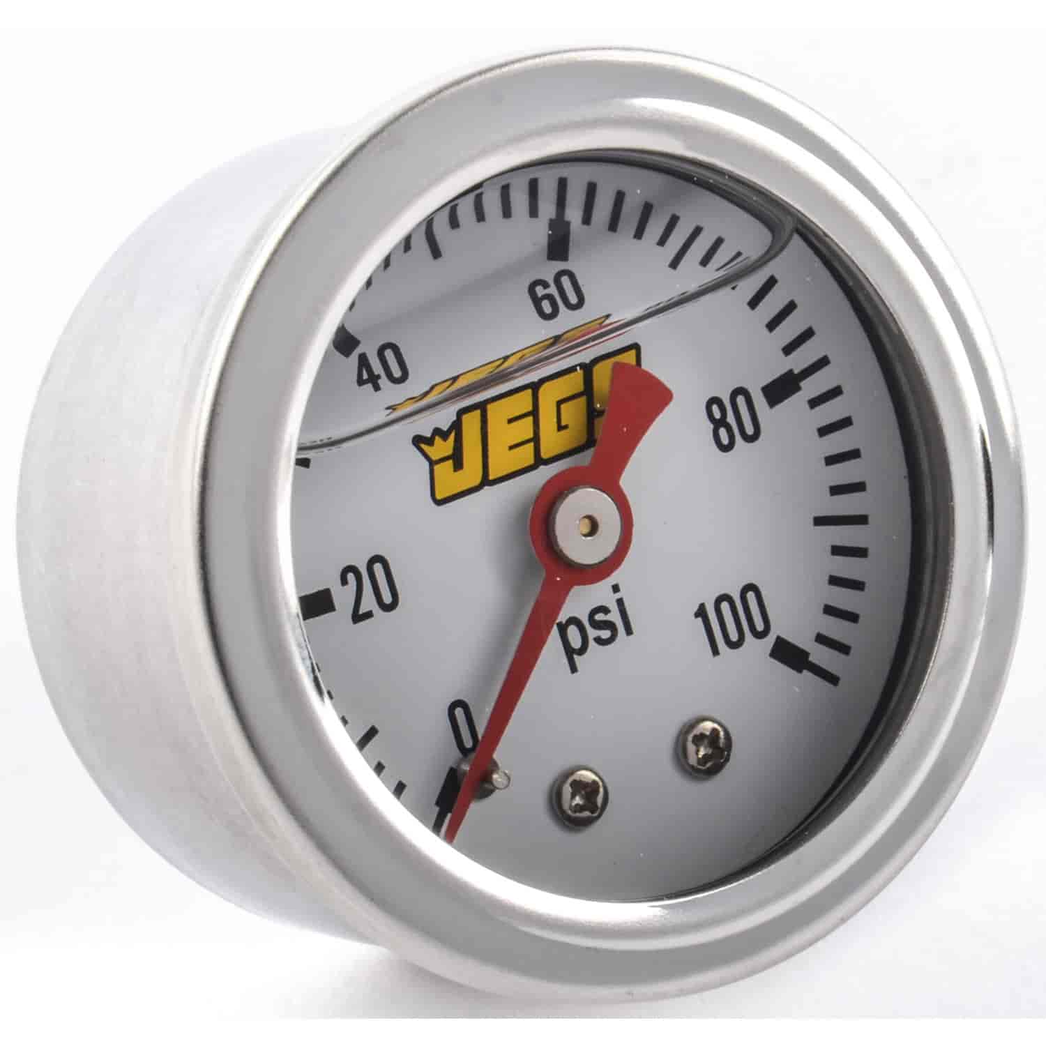 For Sale 100 PSI Fuel Pressure Gauge; White 7 Color (Universal Engine Gauge
