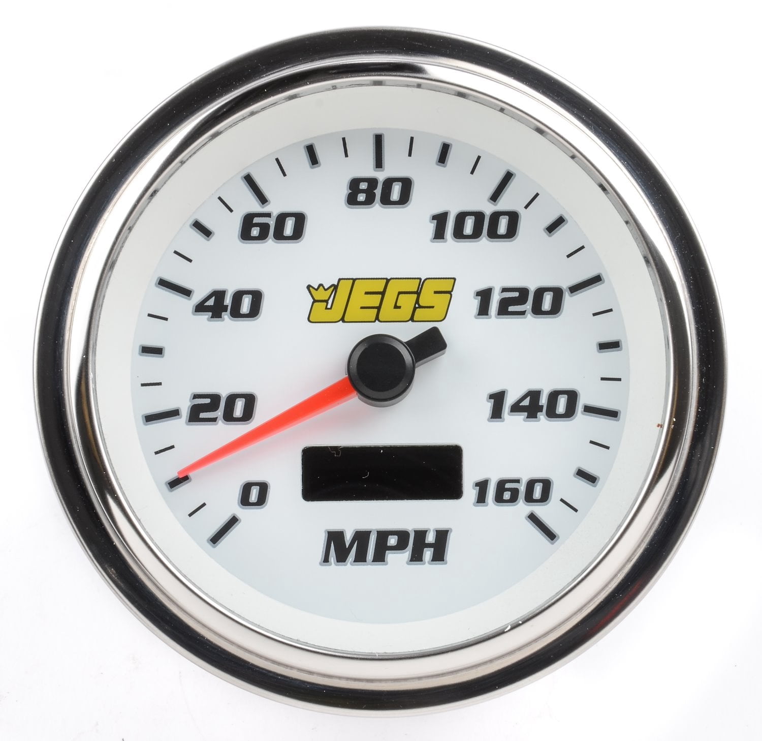 JEGS 3-3/8" Electronic Programmable Speedometer White - Walmart.com