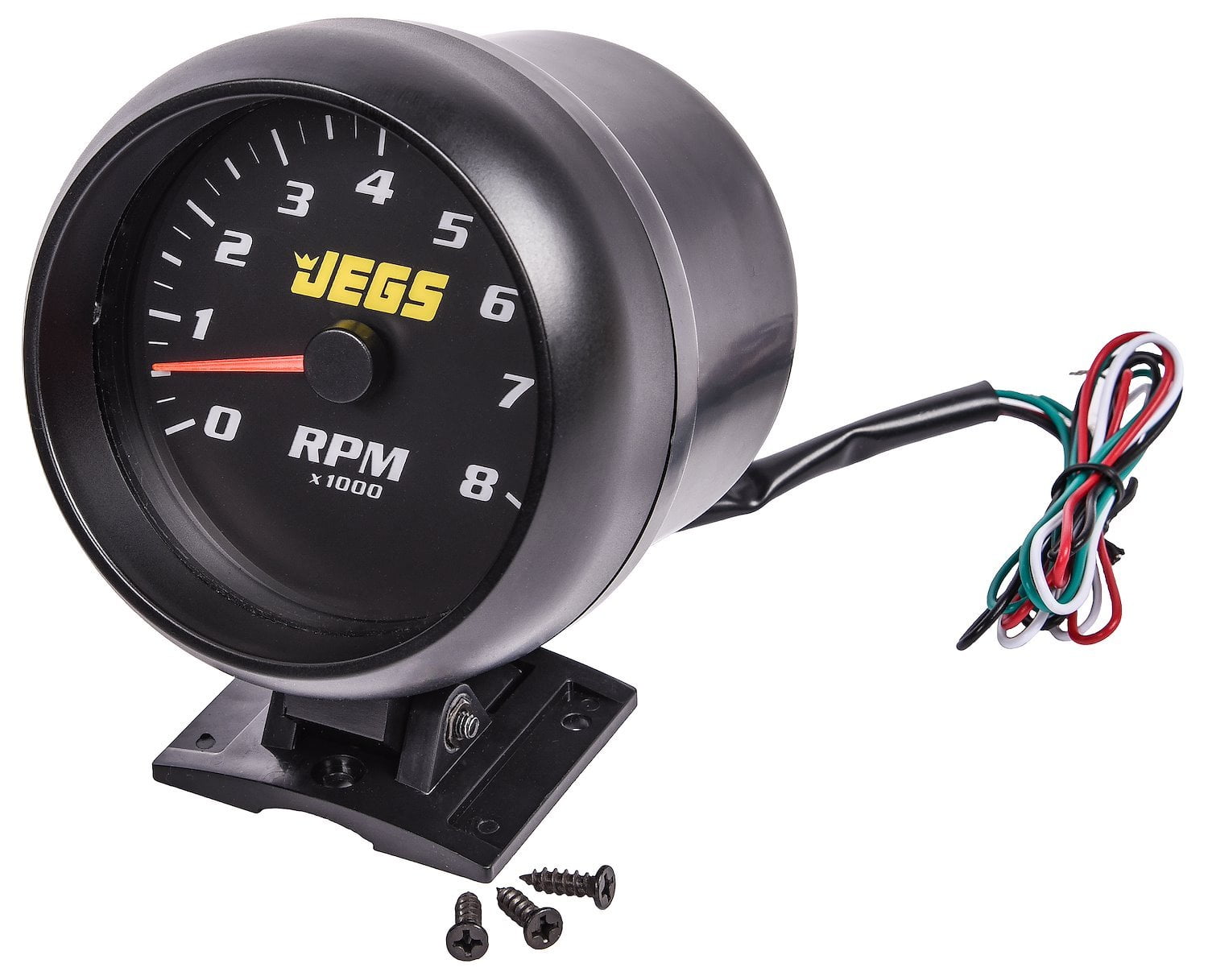 JEGS 41305 3 3/4 in. Pedestal Mount Tachometer 0-8 000 RPM Electrical ...