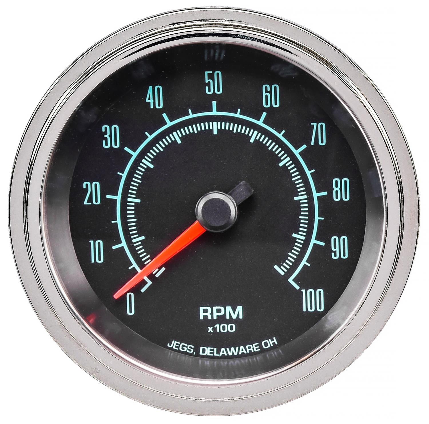 JEGS 41344 Retro Style In-Dash Tachometer 0-10 000 RPM 3 3/8 in ...