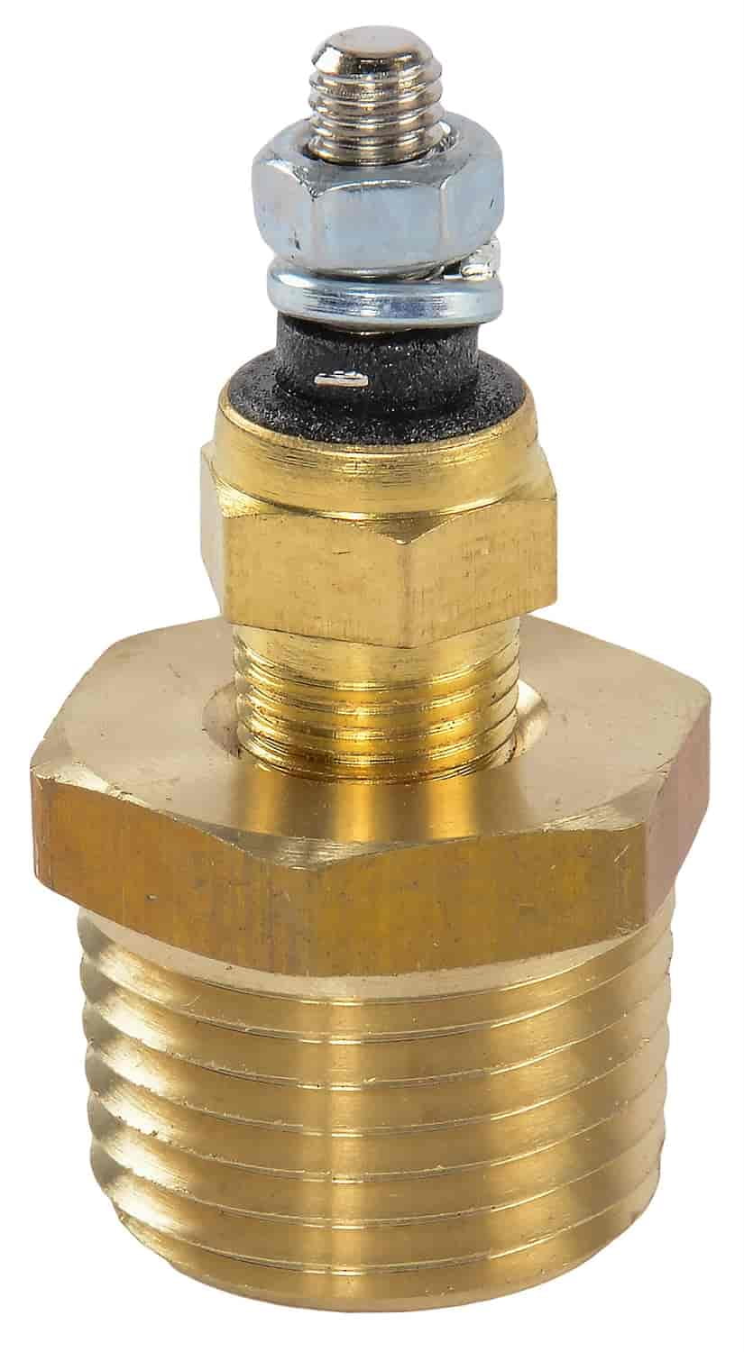 JEGS 41419 Temperature Sending Unit 1/8 in.-27 NPT Thread Includes 1/2 ...