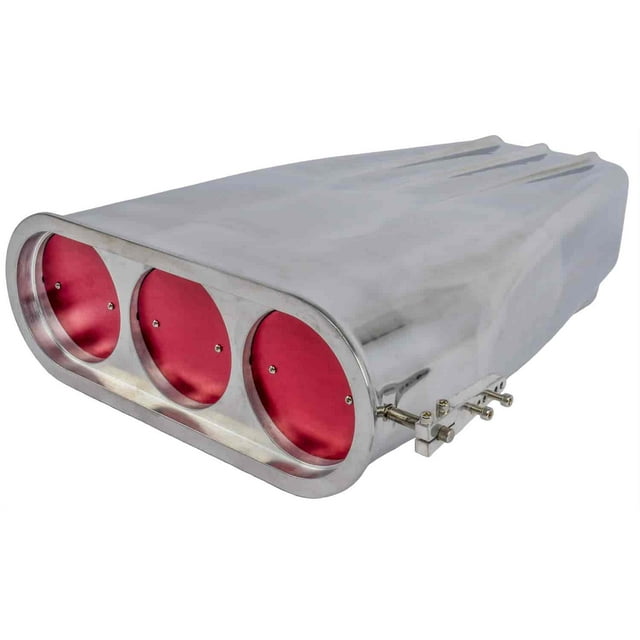 Polished JEGS 50061 Bug Catcher Scoop with Dual 4-Barrel Carburetors ...