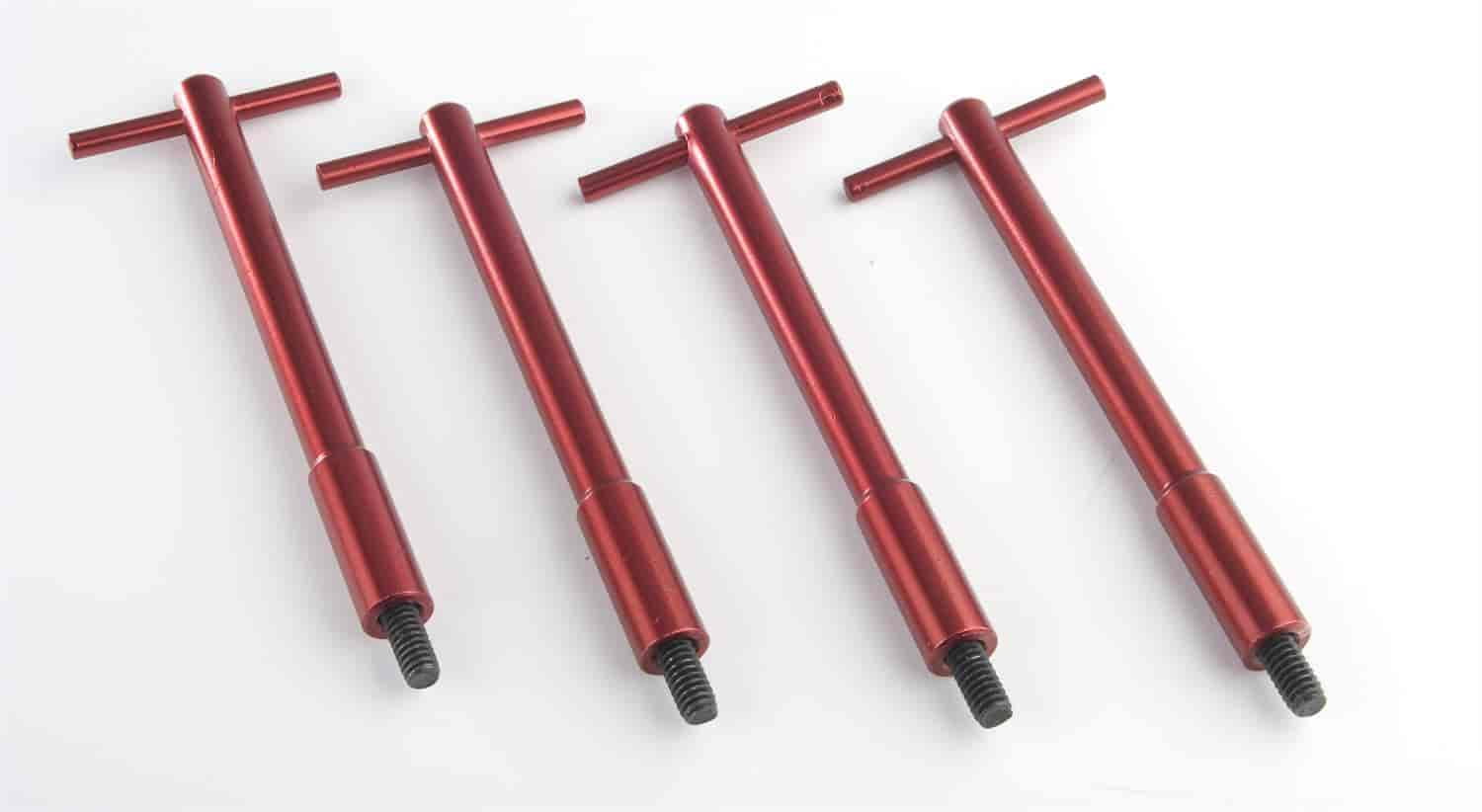 JEGS 50141 Valve Cover T-Bar Wing Nuts Red - Walmart.com