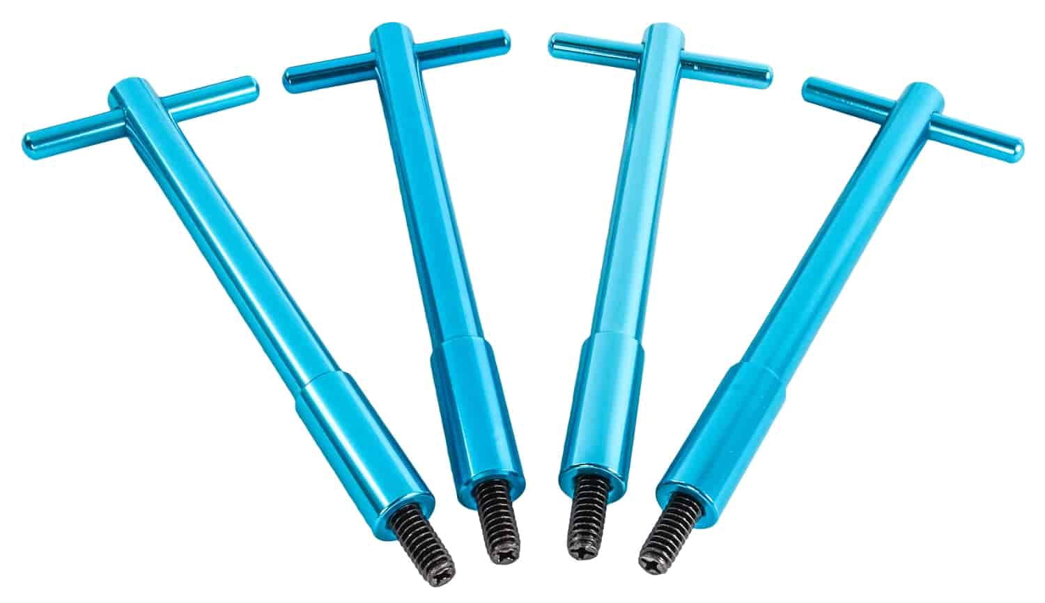 JEGS 50142 Valve Cover T-Bar Wing Nuts Blue - Walmart.com