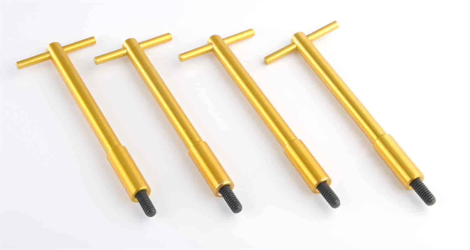 JEGS 50143 Valve Cover T-Bar Wing Nuts Gold - Walmart.com