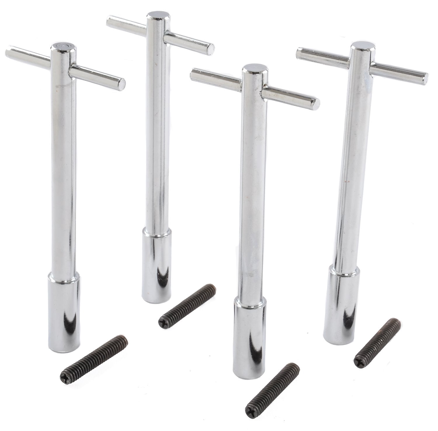 JEGS Valve Cover T-Bar Wing Nuts [Chrome] - Walmart.com