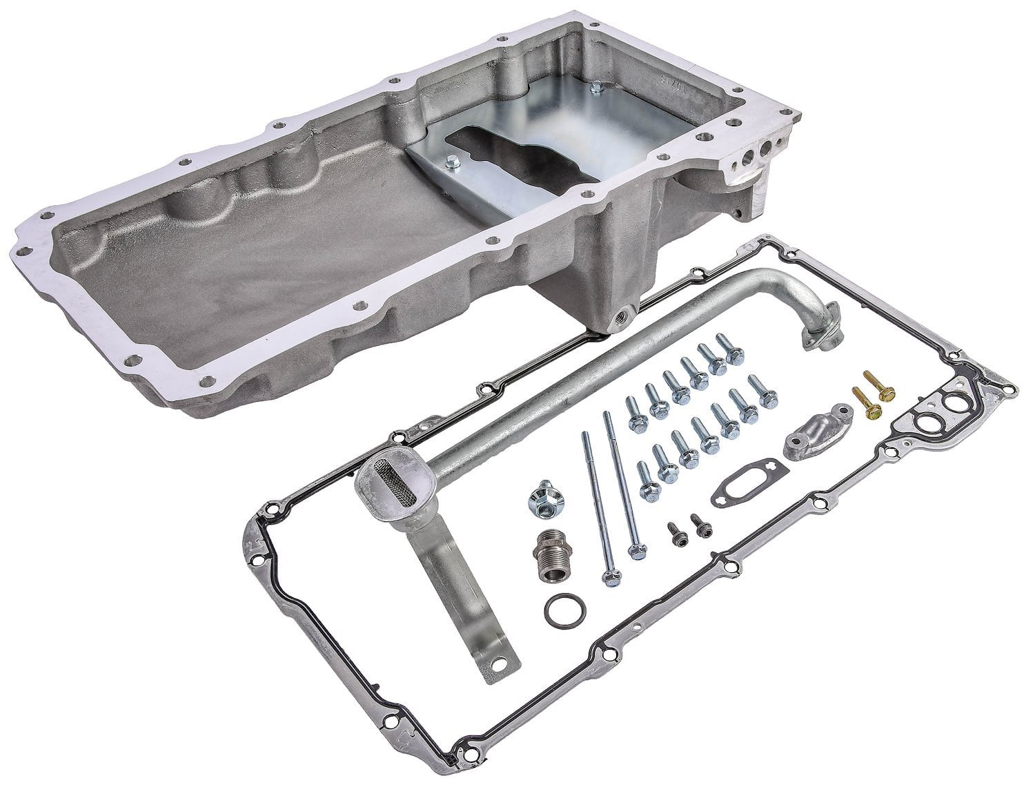 JEGS 50239 Retrofit Oil Pan GM LS Series Cast Aluminum Stock Location ...