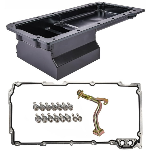 JEGS 50253 Street & Strip GM LS Engine Swap Oil Pan GM LS Series Front ...