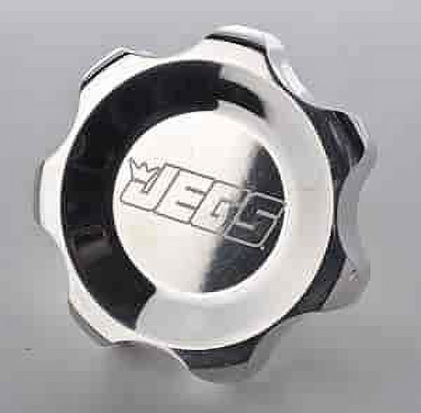 JEGS 50372 Valve Cover Push-In Breather Block-Off & Filler Cap Polished ...
