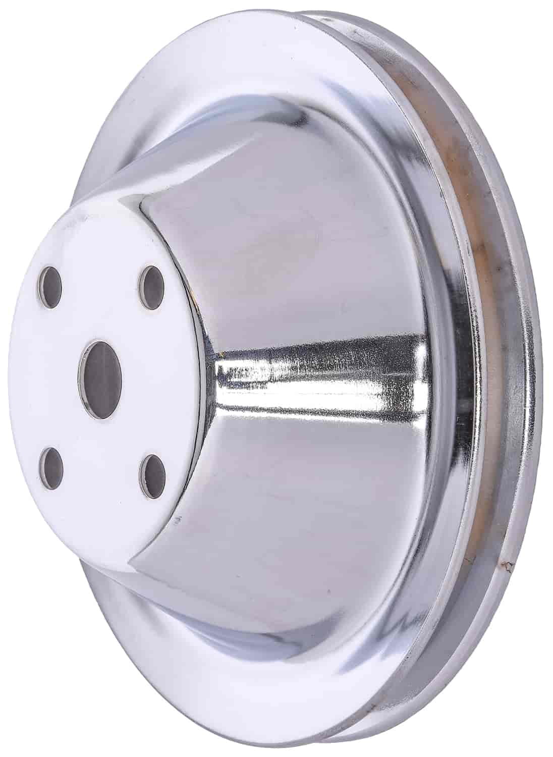 JEGS 504111 Water Pump Pulley Small Block Chevy Chrome-Plated Steel ...