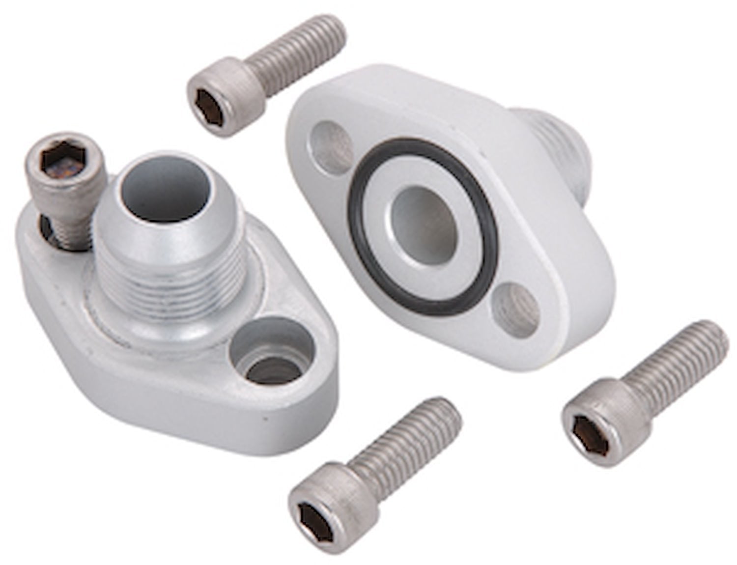 JEGS 50965 Remote Electric Water Pump Block Adapters Small Block Chevy ...