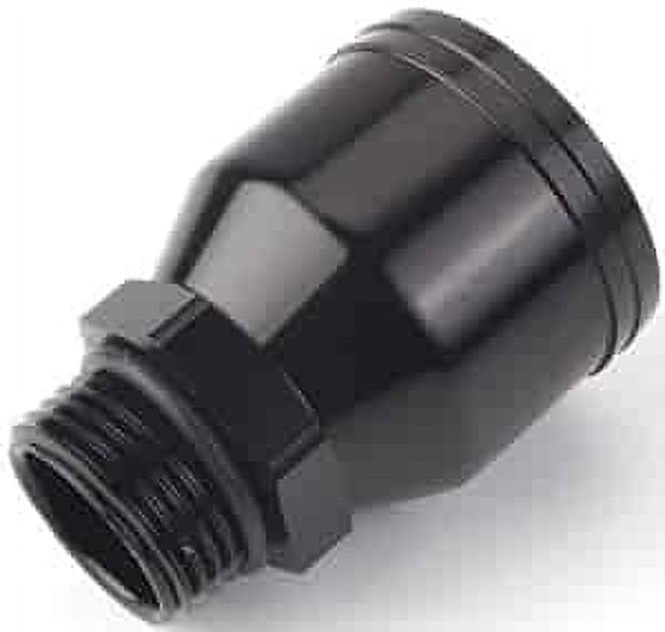 JEGS 50983 Pump Inlet Fitting Black Anodized -12 AN Port x 1-3/4 Hose ...