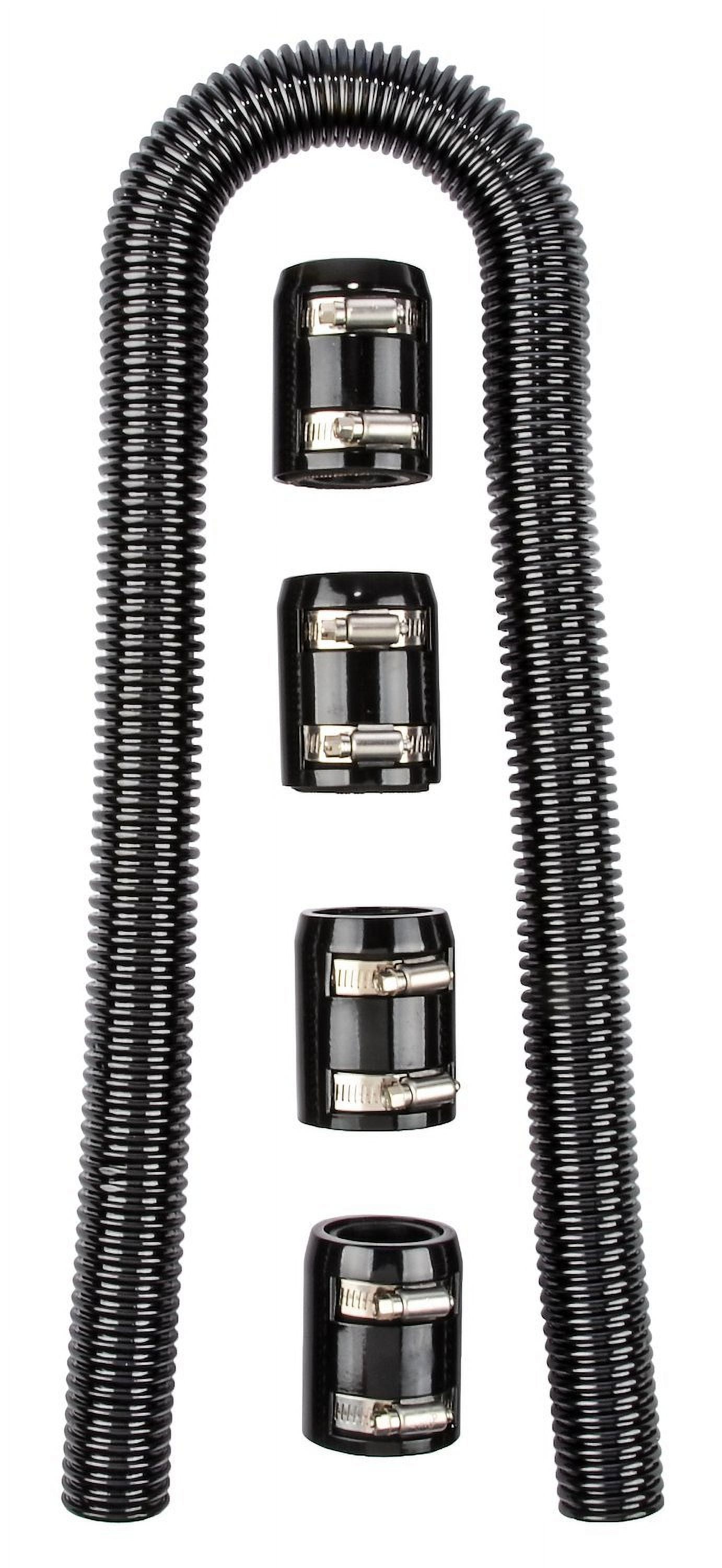 JEGS 511253 Stainless Steel Radiator Hose Kit Black 48 - Walmart.com