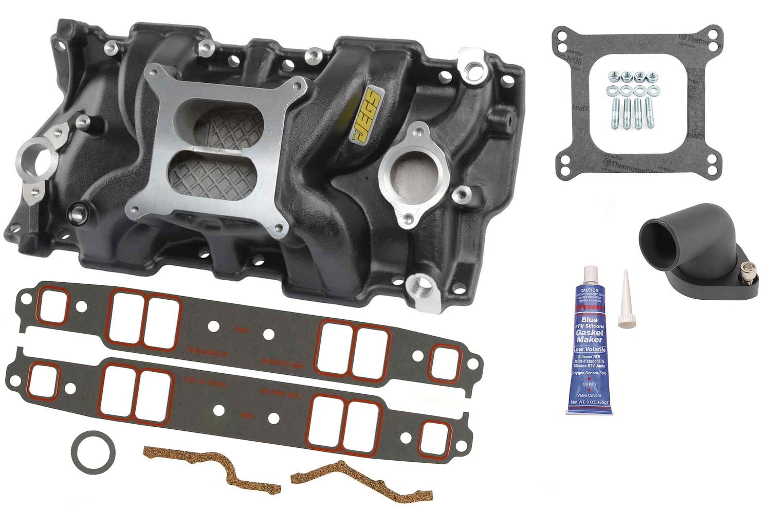JEGS 513003K Intake Manifold Kit 1955-1986 Small Block Chevy 262 265 ...