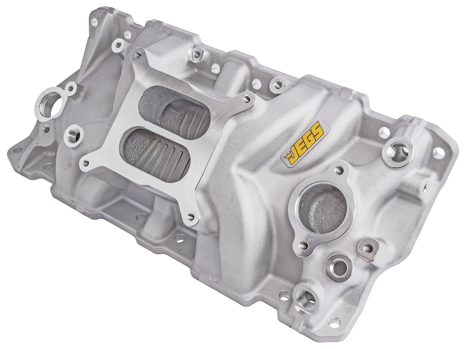 JEGS 513079 Intake Manifold 1955-1986 Small Block Chevy Dual Plane 4 ...