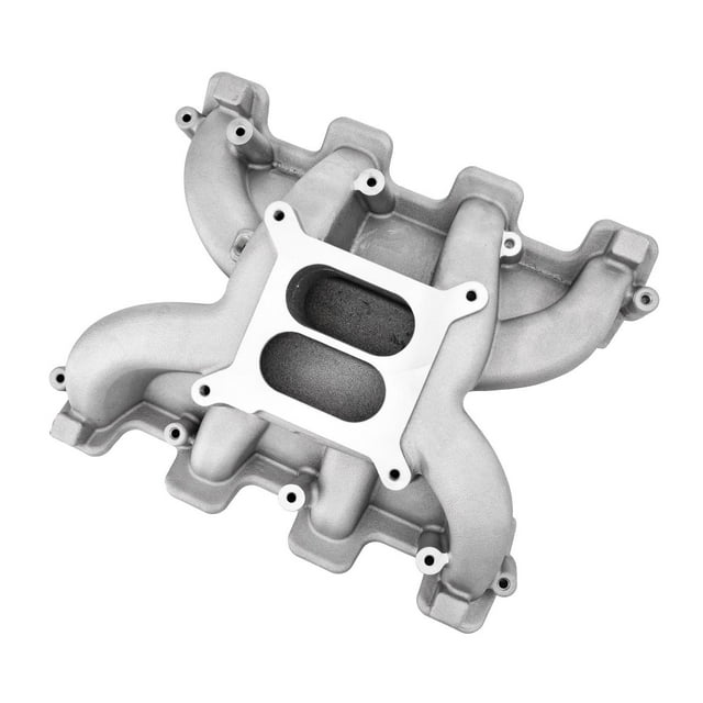 JEGS 513097 Intake Manifold GM LS1 LS2 & LS6 Mid-Rise Dual Plane ...