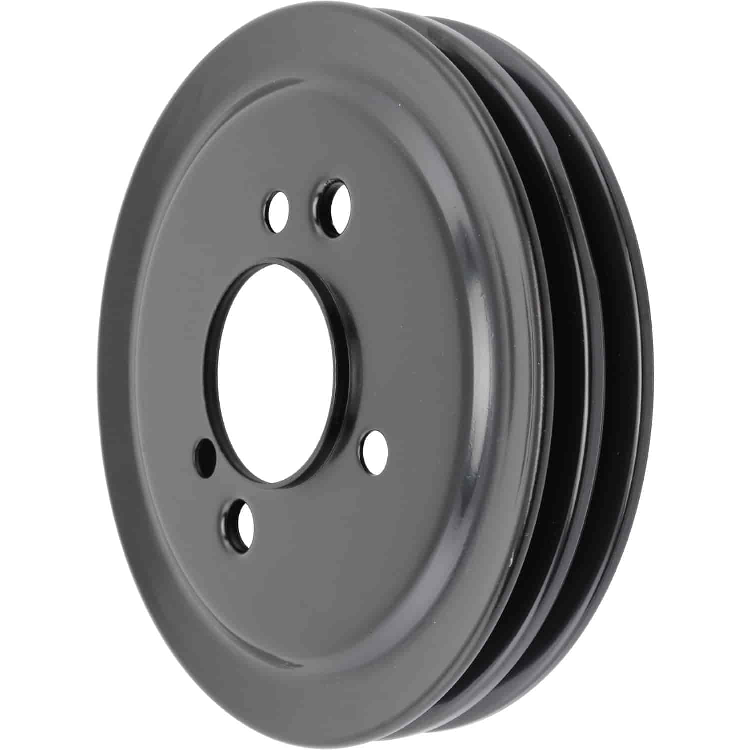 JEGS 514124 Crankshaft Pulley Big Block Chevy Black Steel Short Water ...