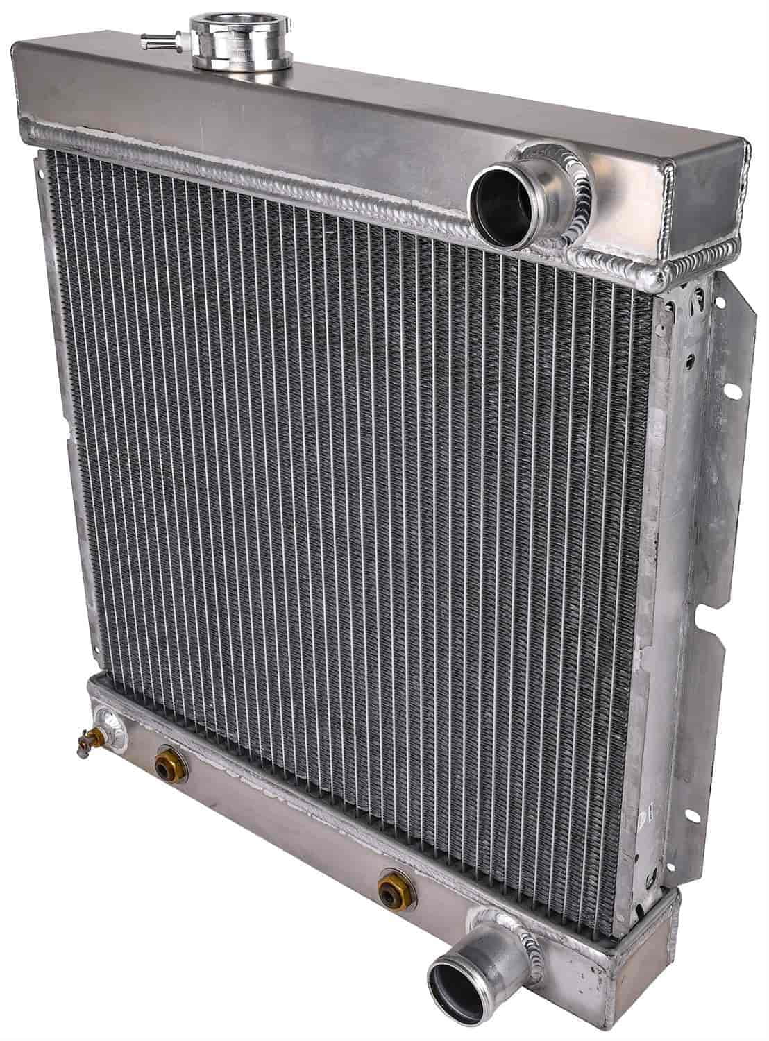 JEGS 51920 Ready Fit Aluminum Radiator 1964-1966 Mustang (Down Flow ...