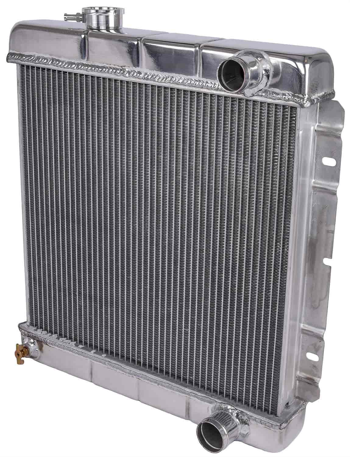 JEGS 51925 Ready Fit Aluminum Radiator System 1964-1966 Mustang (Down ...