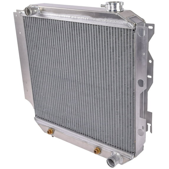 JEGS 51942 Ready Fit Aluminum Radiator 1987-2006 Jeep Wrangler (Down ...